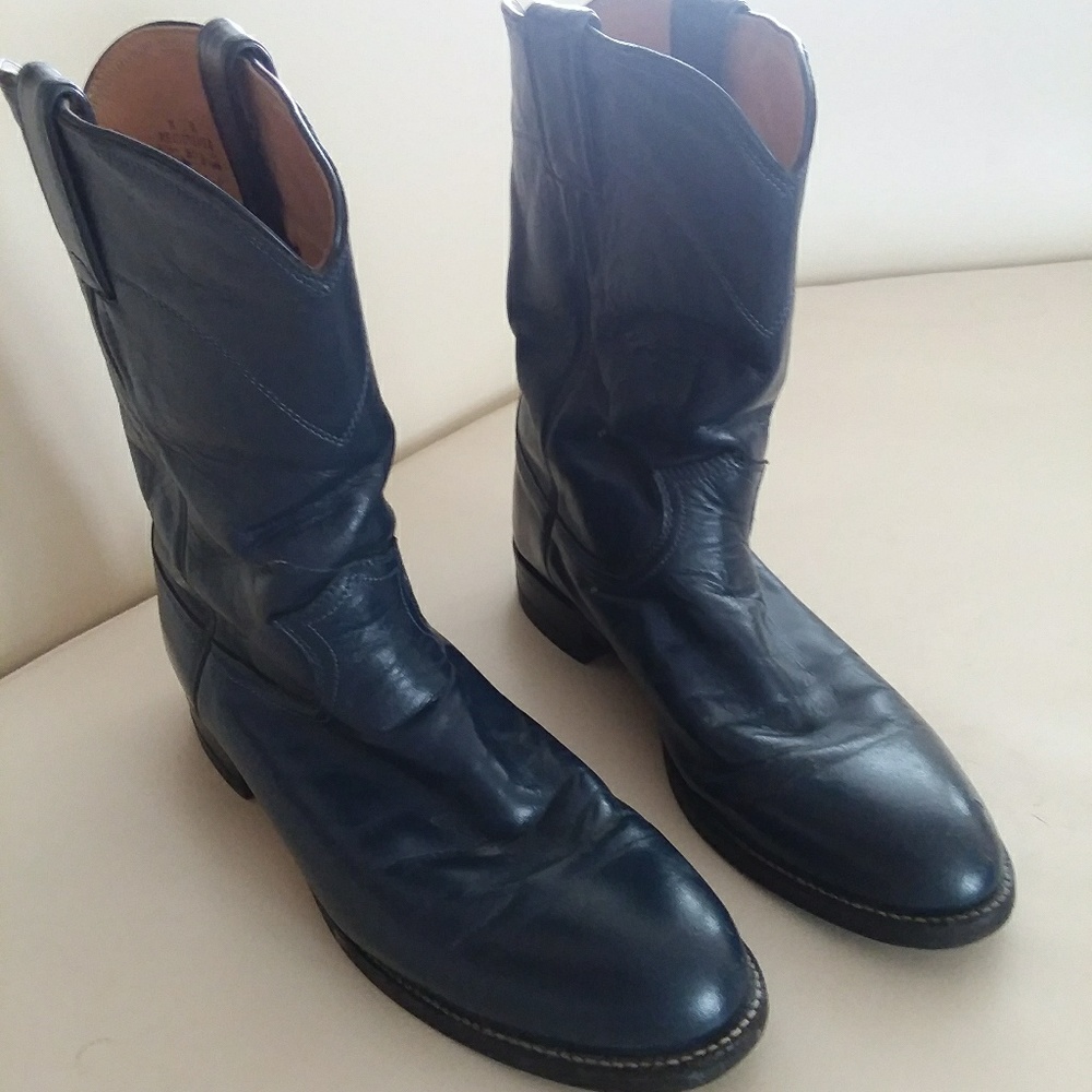 Mens Blueberry Justin Cowboy Boots - Gem